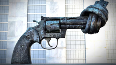 Recreating a Classic Anti-Gun-Violence Sculpture with Metal from Melted ...