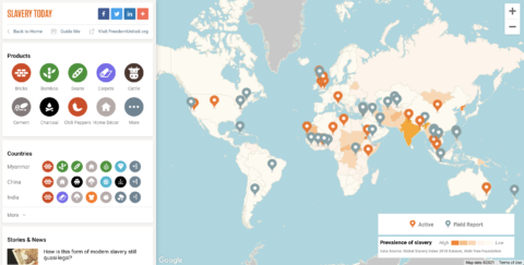 This Map Pinpoints Modern Slavery Around the World: How Donors Can Take ...
