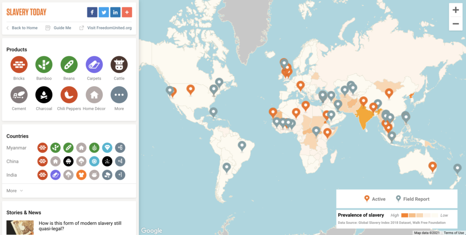 This Map Pinpoints Modern Slavery Around the World: How Donors Can Take ...