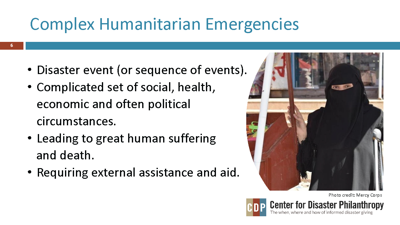 How Funders Can Support Communities Affected by Complex Humanitarian ...